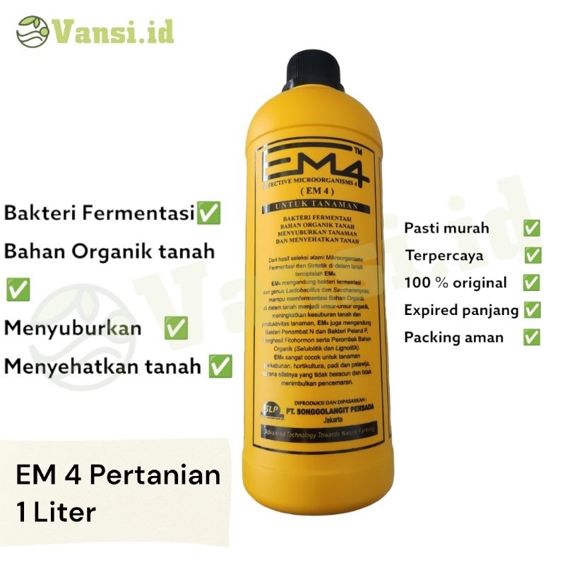 Jual EM4 Pertanian isi 1 Liter | Shopee Indonesia