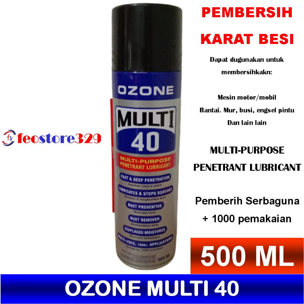 Jual PEMBERSIH KARAT BESI OZONE MULTI 500ML/ 5 PCS | Shopee Indonesia