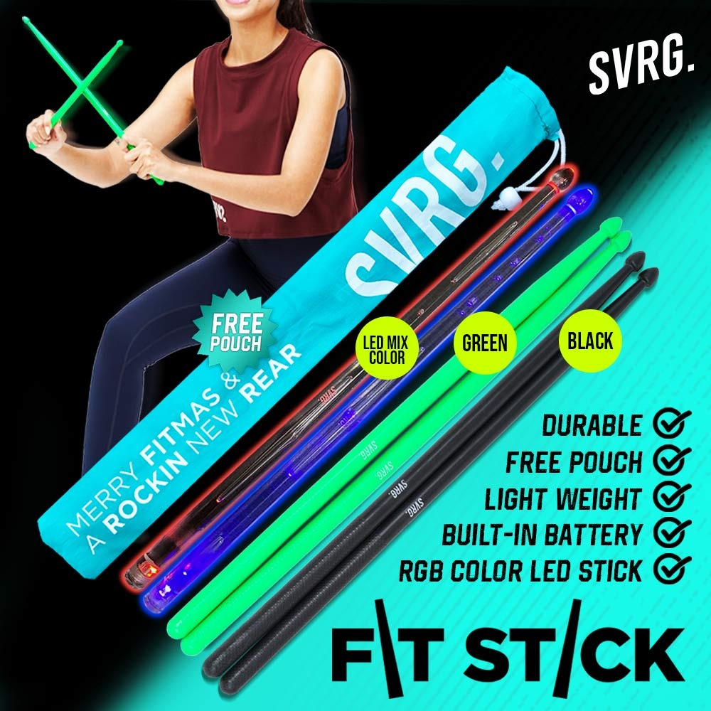 Jual SVRG. Fit Stick - Stik Cardio Drumming Stick LED | Shopee Indonesia
