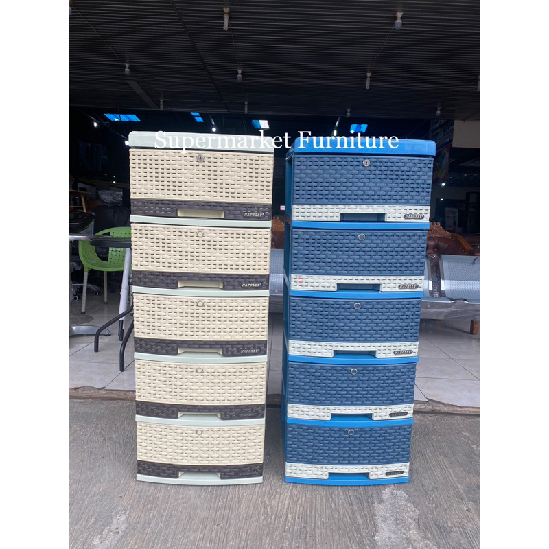 Jual LEMARI PLASTIK NAPOLLY SCD 5 SUSUN 5 LACI DI LENGKAPI RODA DAN ...