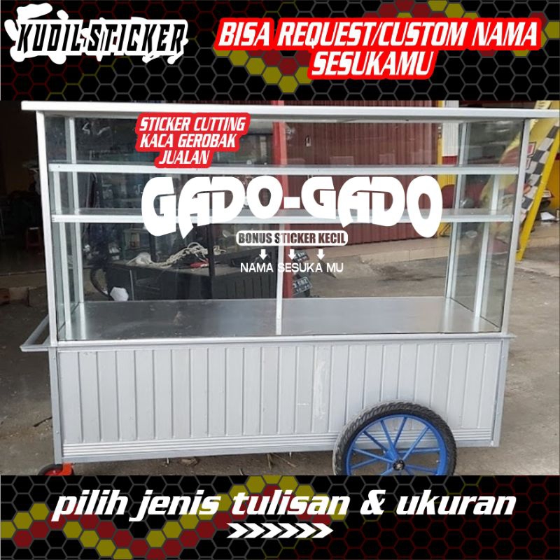Jual Sticker Gerobak, Sticker Jualan, Sticker Etalase, Sticker Kaca ...