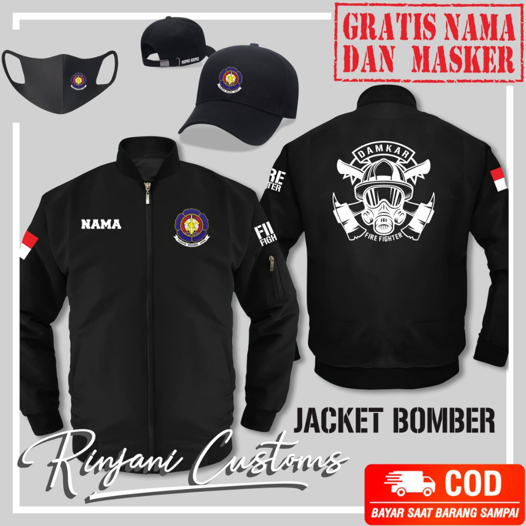 Jual BOMBER DAMKAR GRATIS NAMA DAN MASKER - BOMBER PEMADAM KEBAKARAN ...
