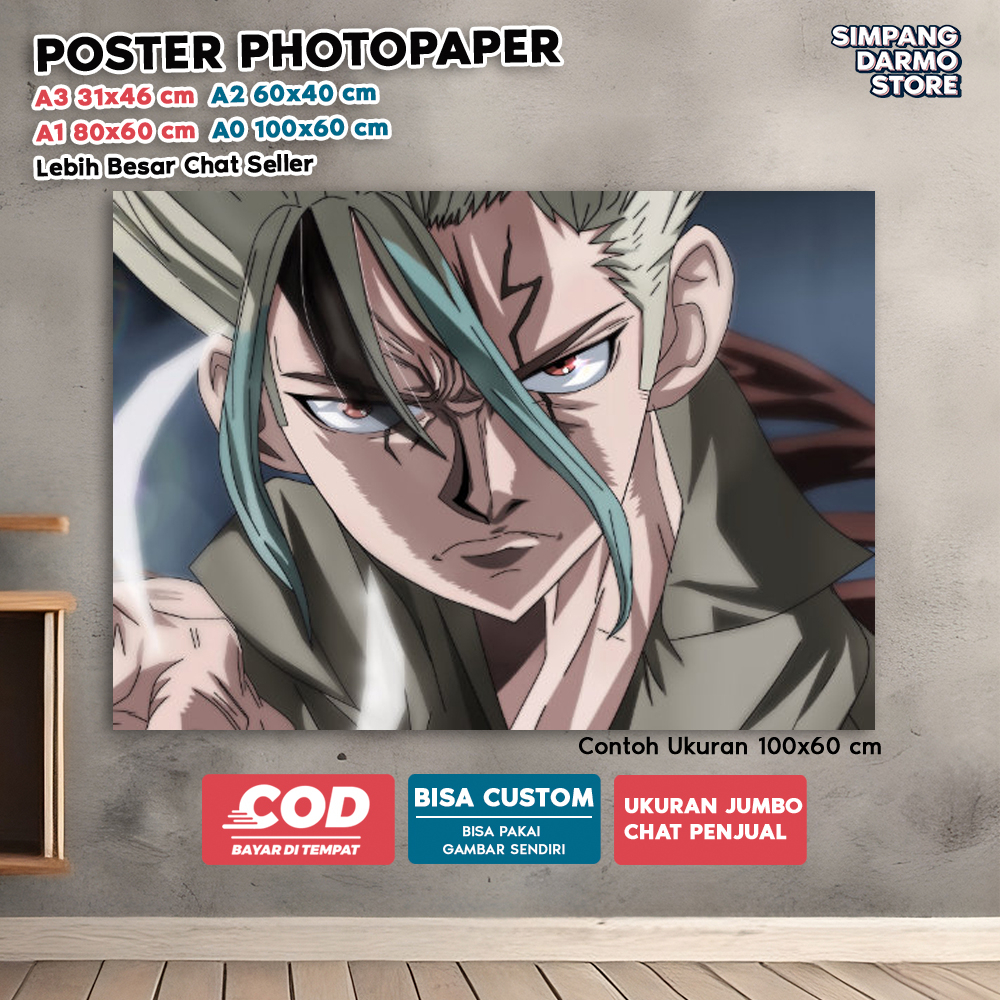Jual Poster Anime Dr. Stone : Kualitas HD dan Bisa Custom untuk ...