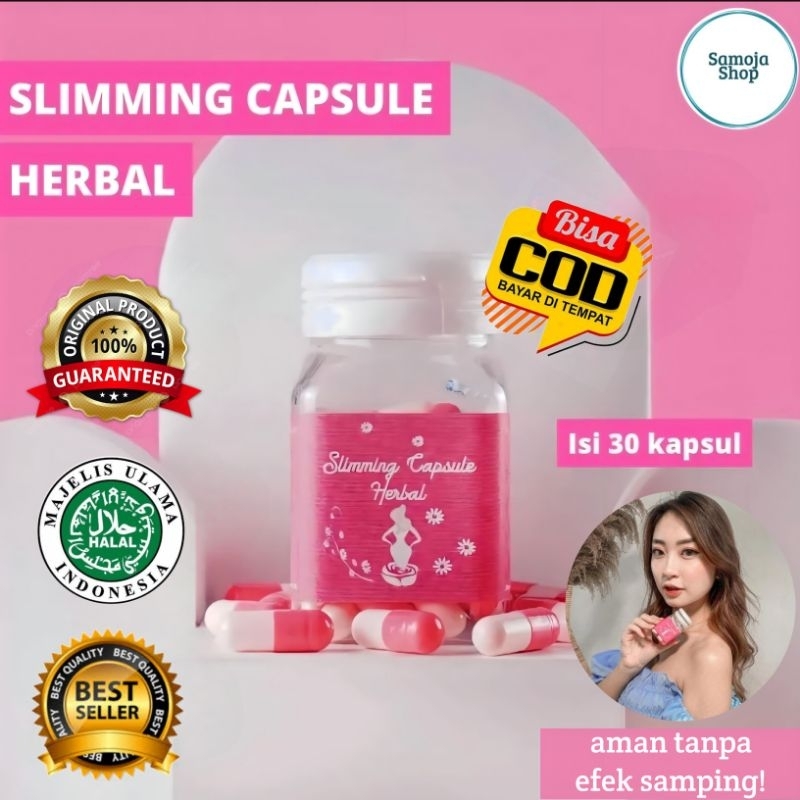 Jual (BISA COD) Slimming Capsule Herbal Pelangsing Badan Alami | Shopee ...