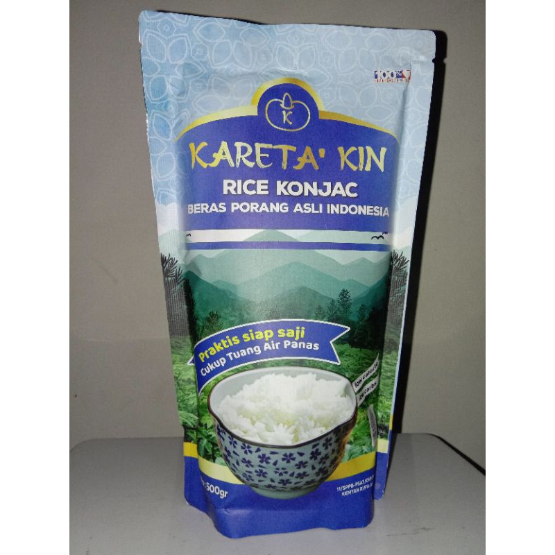 Jual BERAS SHIRATAKI PORANG RICE KONJAC KARETA KIN 500 gr | Shopee ...