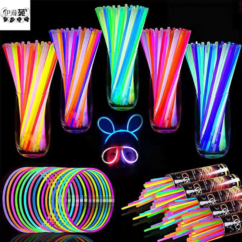 Jual 50pcs glowstick glowing stick glow in the dark / stik gelang ...