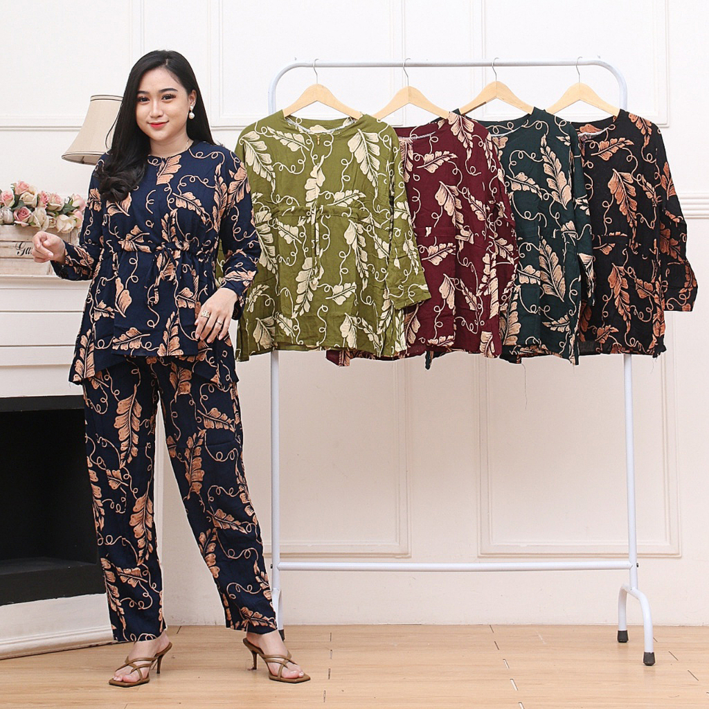 Jual Daster Setelan Celana Panjang Wanita Kekinian Terbaru Lengan ...