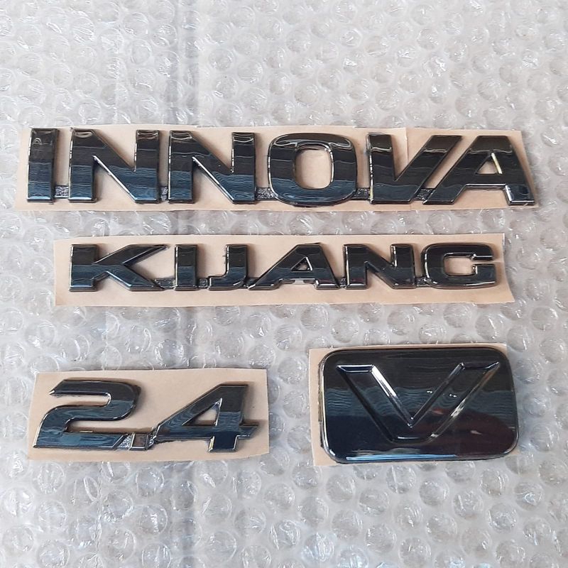 Jual EMBLEM TULISAN HURUF INNOVA KIJANG 2.4 V BLACK CHROME | Shopee ...