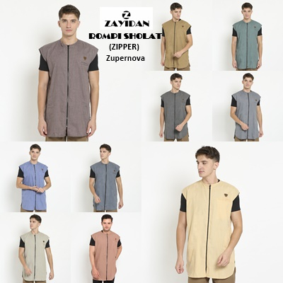 Jual Rosal Rompi Sholat Zipper Muslim Pria - By Zayidan| Kurta Sholat ...