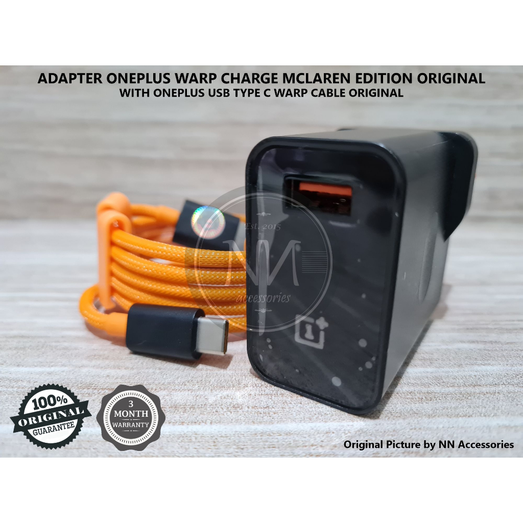 Jual CHARGER ONEPLUS 8 PRO NORD 7 PRO 7T PRO 6T MCLAREN EDITION WARP CHARGE 6A 30W ORANGE ...