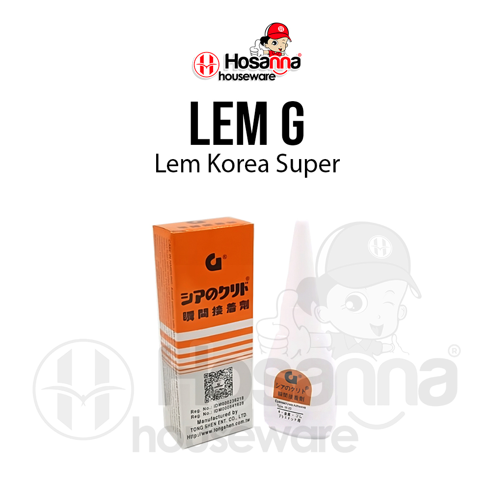 Jual Lem G Korea Kualitas Super / Perekat Super Glue Cair Murah ...