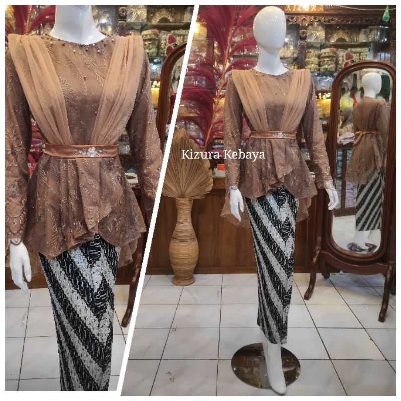 Jual Atasan Kebaya Wisuda Kebaya Domas Bunga Kebaya Pagar Ayu Kebaya ...