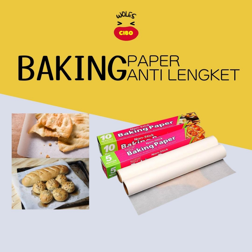 Jual Baking Paper Kertas Baking Kertas Roti Anti Lengket | Shopee Indonesia