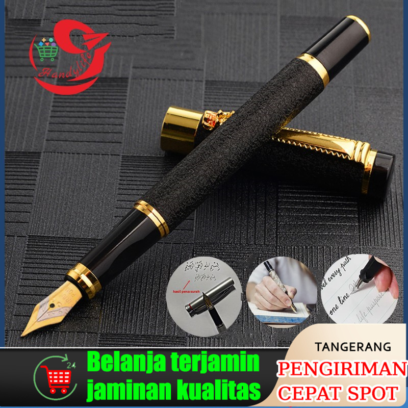 Jual Kaligrafi fountain pen Nib 0,7mm pena kalam tutul sudah di asah ...