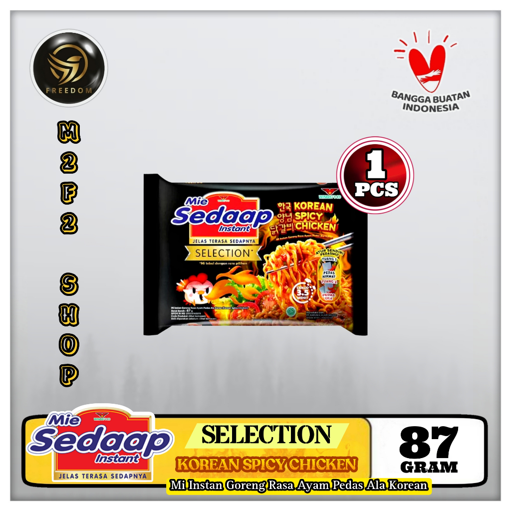 Jual Mie Sedaap Instant Goreng Korean Spicy Chicken | Bag - 87 gr ...