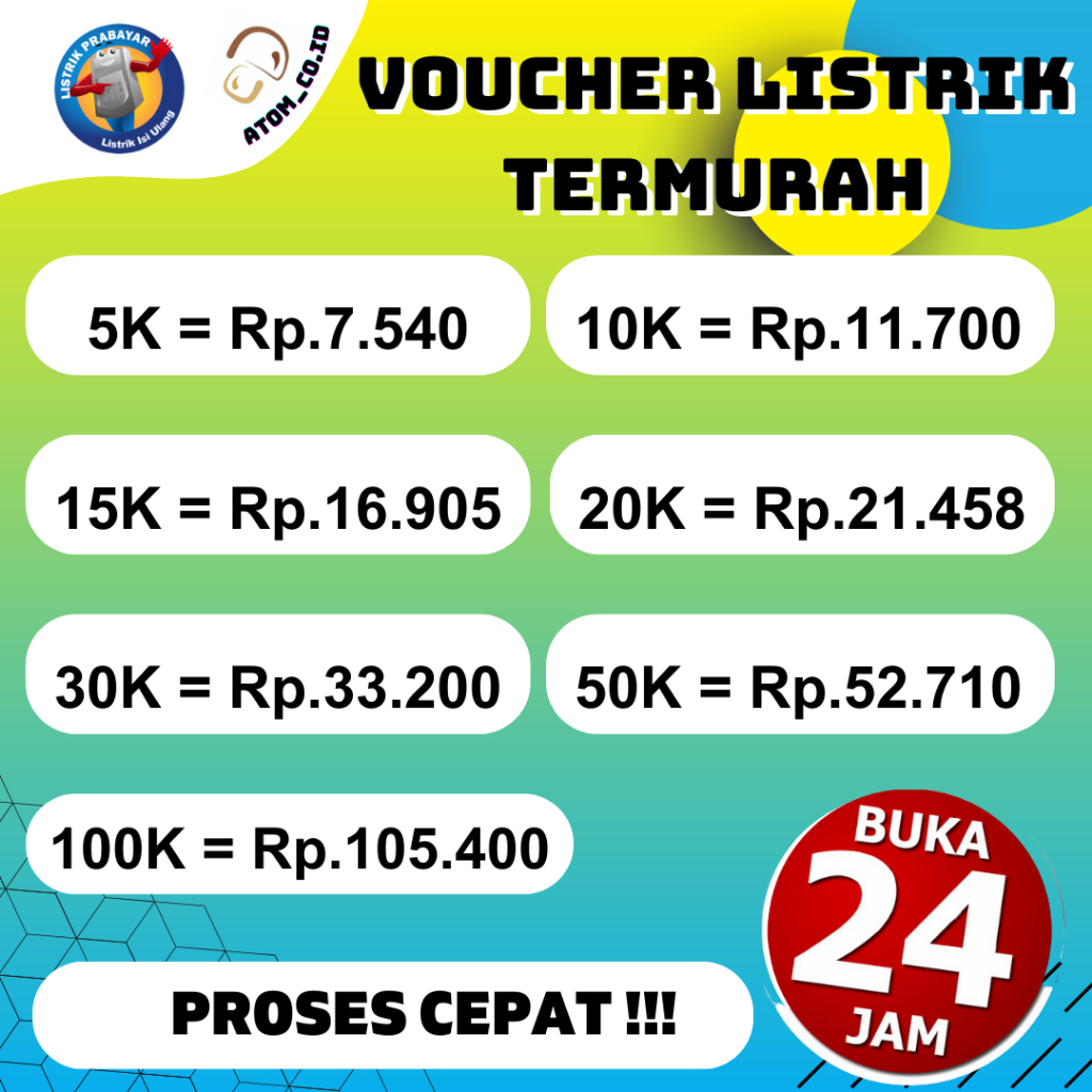 Jual Pulsa Listrik - Voucher listrik - Token Listrik PLN Termurah ...