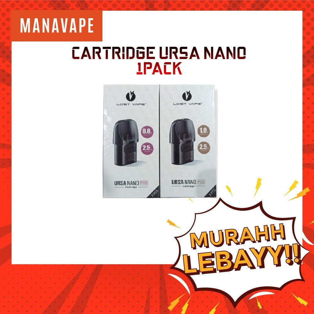 Jual CARTRIDGE URSA NANO AUTHENTIC by LOST VAPE PER PACK | Shopee Indonesia
