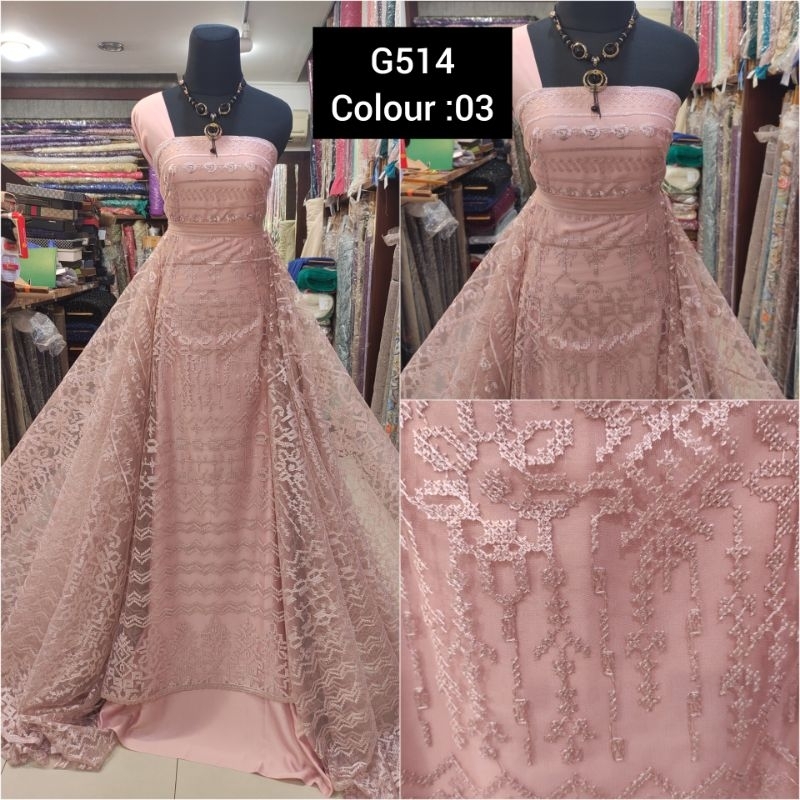 Jual Kain Tile Brokat Etnik Sapto 6514 Dusty pink | Shopee Indonesia