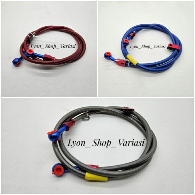Jual Selang Rem 60 CM 95 CM 135 CM Depan - Belakang Ring CNC Universal ...