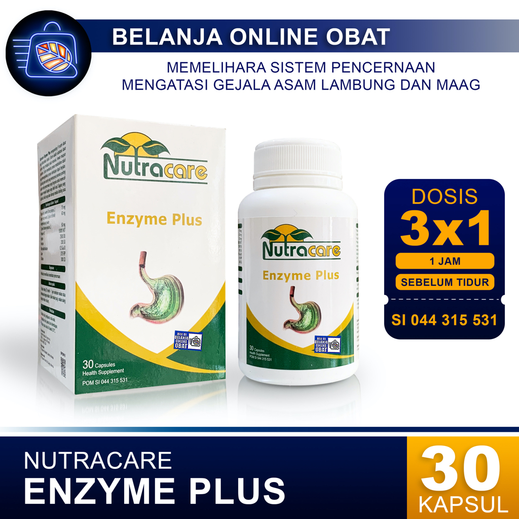 Jual NUTRACARE ENZYME PLUS // Memelihara Kesehatan Sistem Pencernaan ...