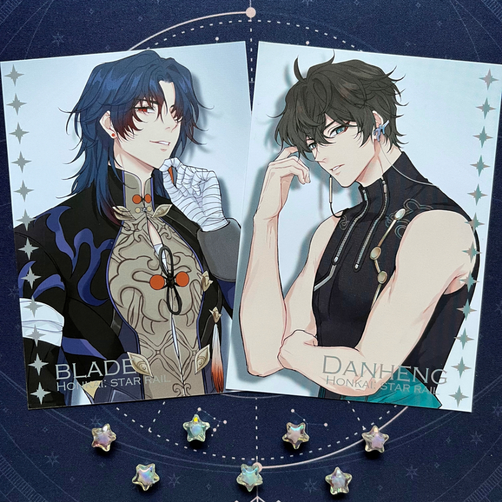 Jual Honkai Star Rail foil postcards Blade Dan Heng Danheng | Shopee Indonesia