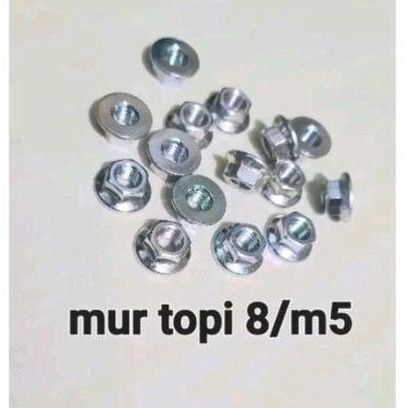 Jual mur ring 8 atau m5 isi 15pcs | Shopee Indonesia