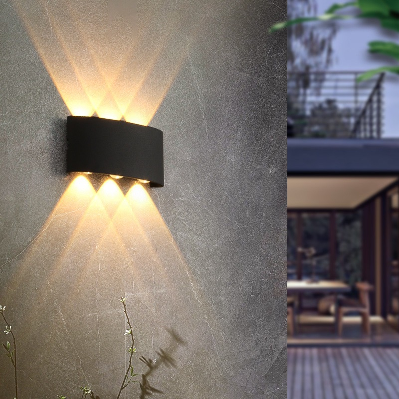 Jual Home Lighting Lampu Dinding Taman Outdoor COB 4 MATA / 6 MATA ...