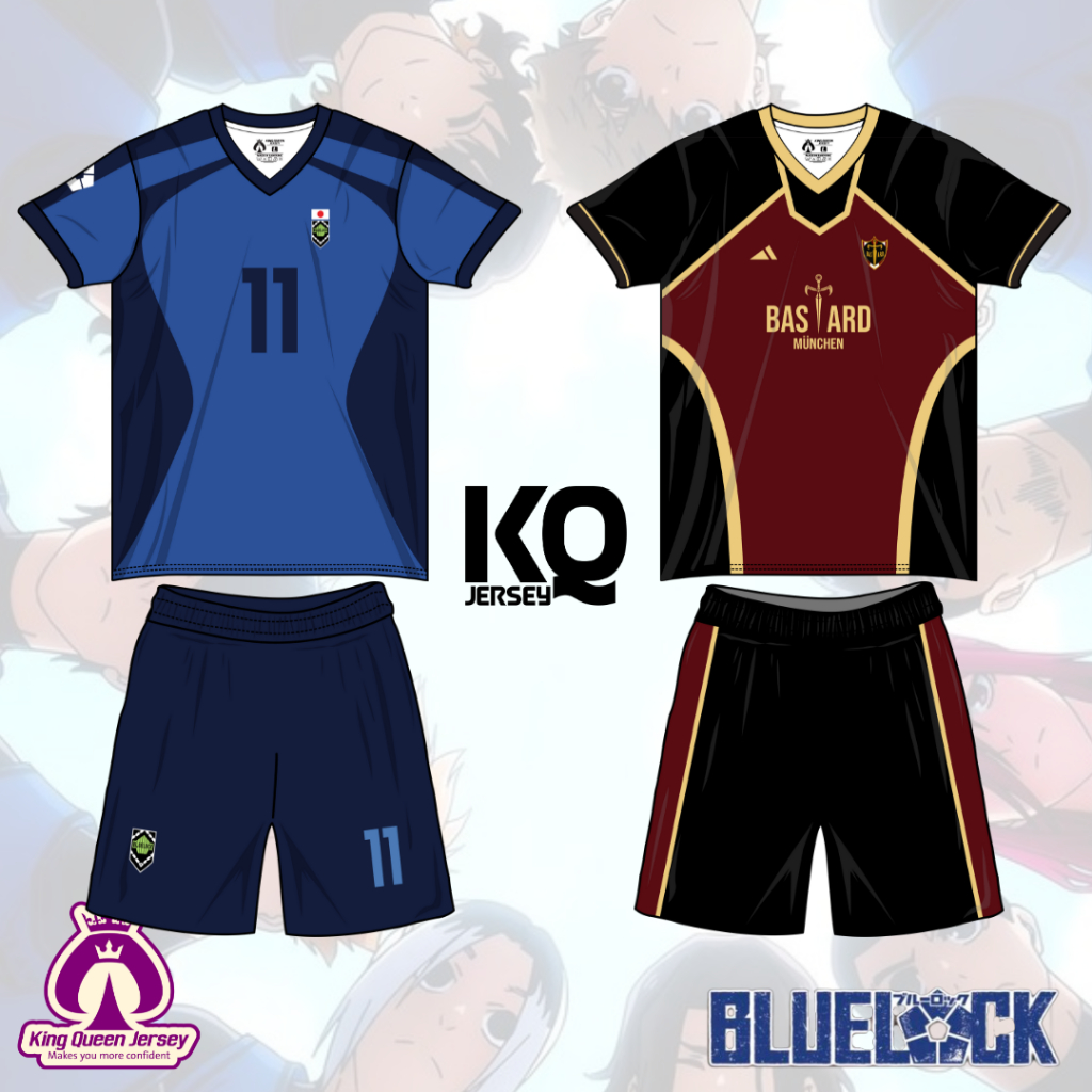 Jual KQ Jersey futsal bola Blue Lock Eleven dan Bastard Fullprint ...