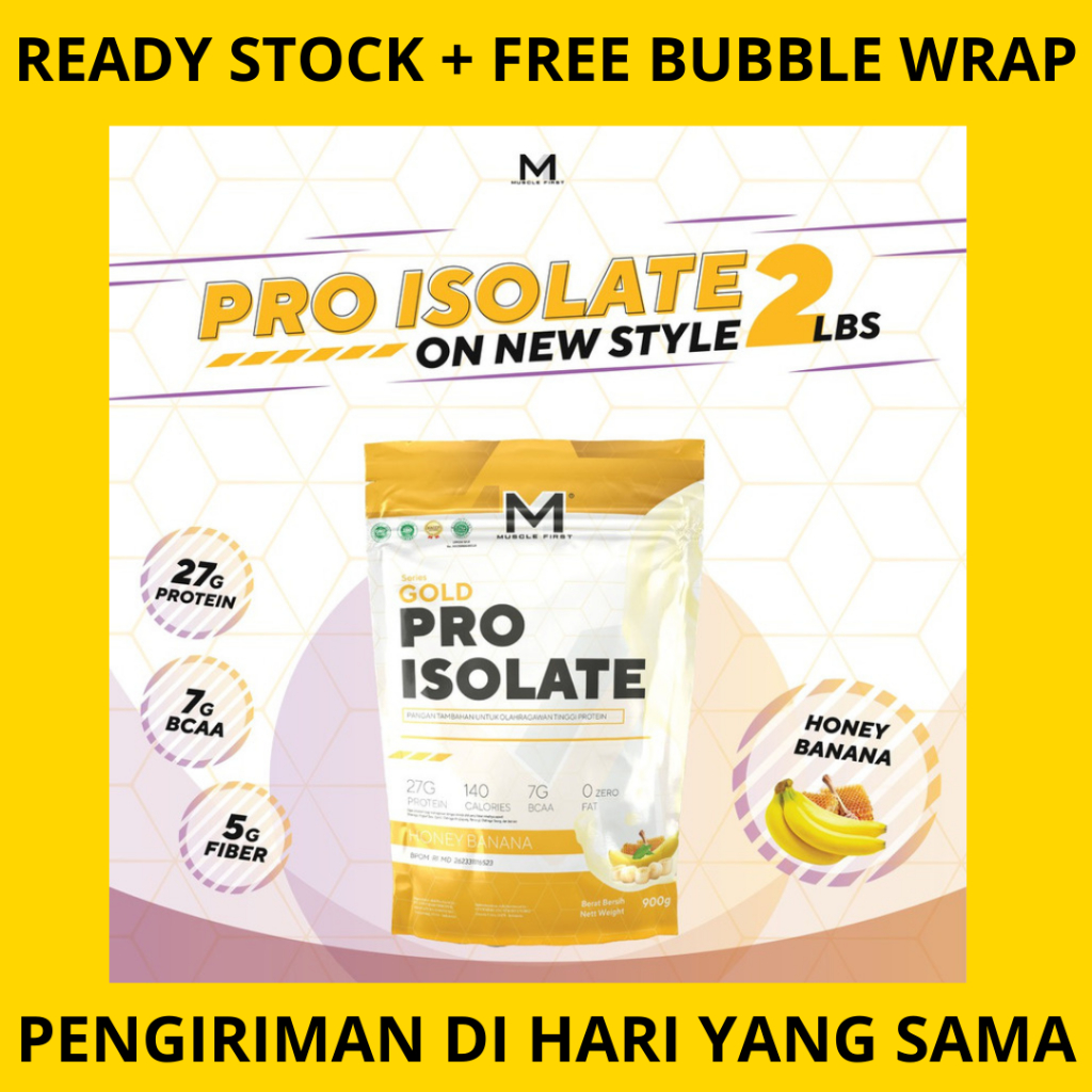 Jual M1 Gold Series Muscle First Pro Isolate Whey Protein 2 lbs 2lbs ...