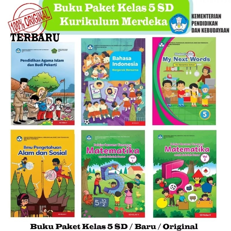 Jual BUKU PAKET SD KLS 5 KURIKULUM MERDEKA | Shopee Indonesia
