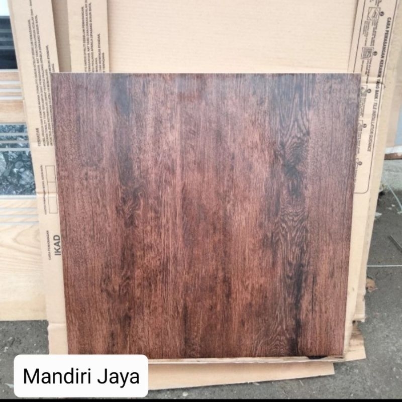 Jual Granit Tile 60x60 Indogress Walnut Motif Kayu Kasar | Shopee Indonesia