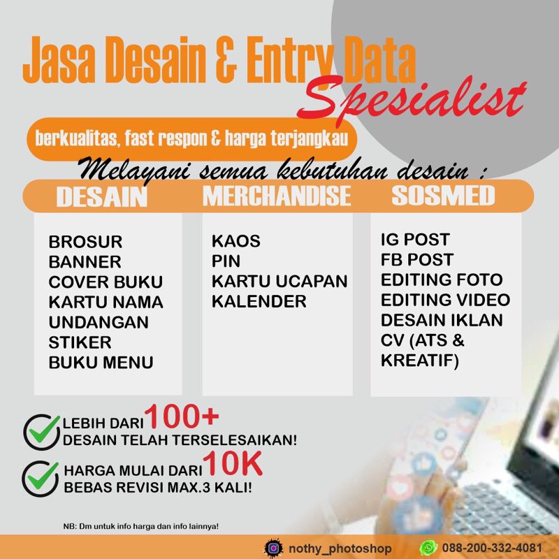 Jual JASA Design Profesional (MMT, Banner, Feed Ig, CV dll) | Shopee ...
