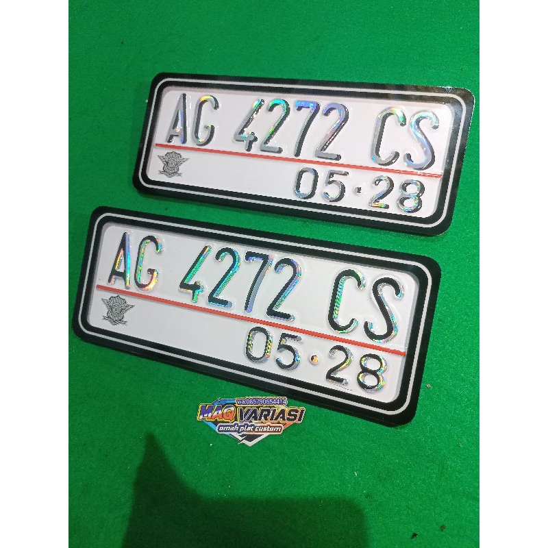 Jual PLAT PUTIH DOBEL FONT,,PLAT MOTOR,PLAT VARIASI,PLAT CUSTOM ...