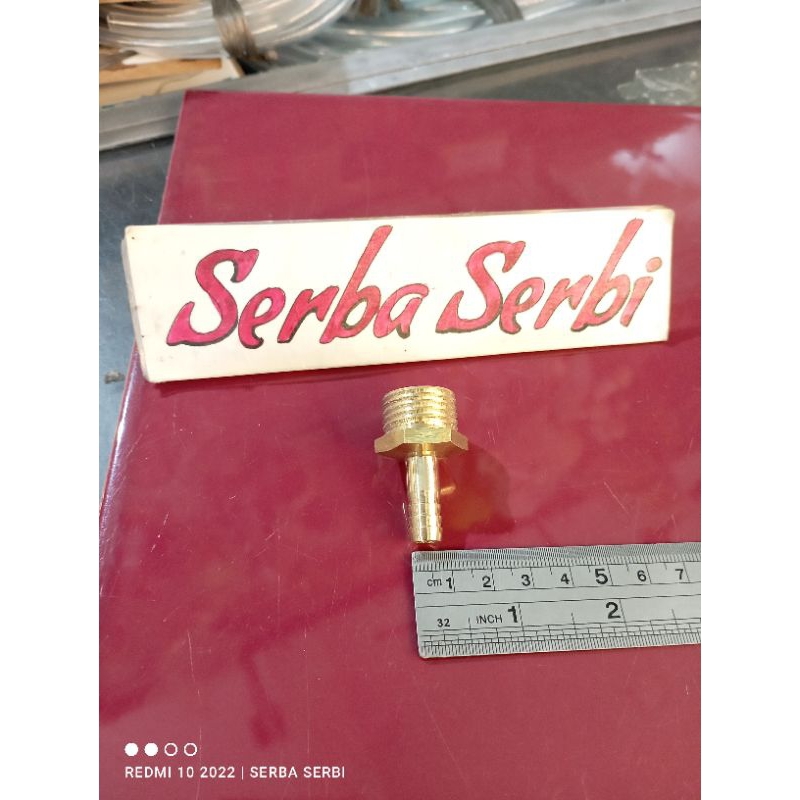 Jual {NEAPLE SELANG X DRAT KUNINGAN} Sambungan nipple neaple selang x ...