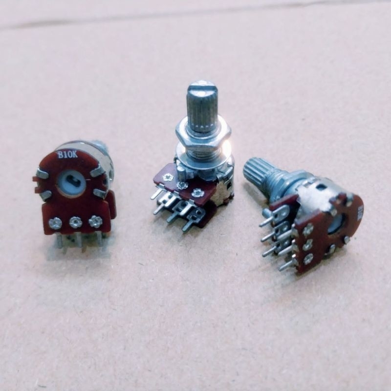 Jual Potensio Mini 6 Pin Bulat 10k Stereo | Shopee Indonesia