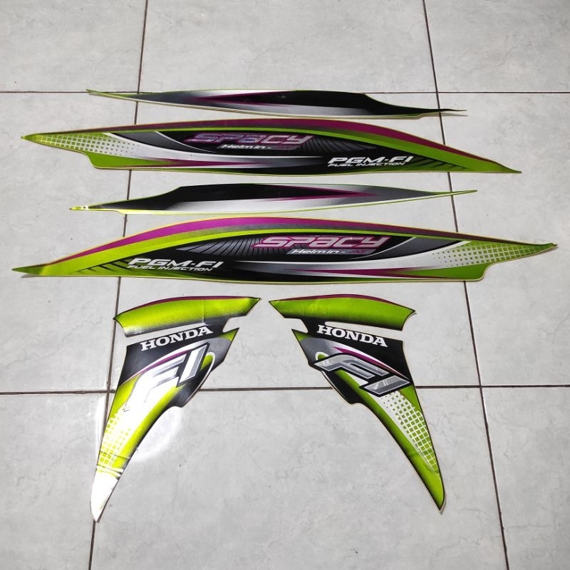 Jual stiker stripping striping decal graphic Honda Spacy PGM-FI PGM FI ...