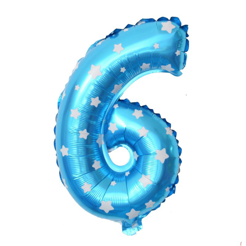 Jual Balon Foil Huruf Abjad Alphabet Biru A-Z Balon Satuan/Balon ...