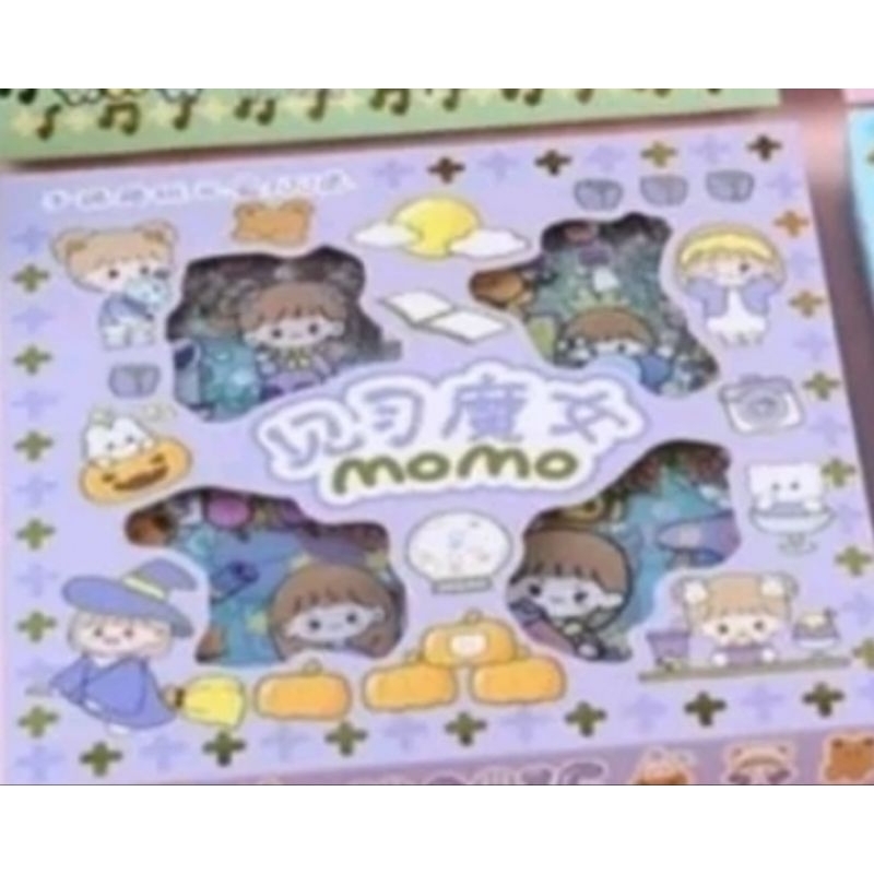 Jual STICKER MOMO KARTUN AESTHETIC WATERPROOF 1 BOX | Shopee Indonesia