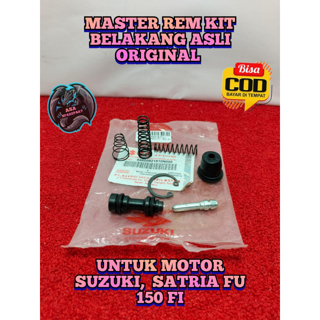 Jual MASTER REM KIT BELAKANG ASLI ORIGINAL SUZUKI UNTUK MOTOR SATRIA FU 150 FI | Shopee Indonesia