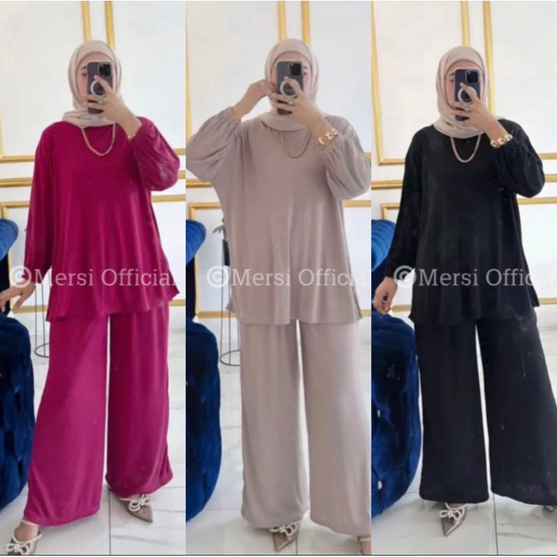 Jual MERSI SAVA ONESET KNIT/ SETELAN RIB KNIT MODEL TERBARU MERSI ...