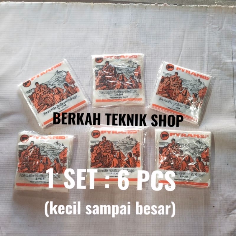 Jual 1 SET SENAR GITAR ORSINIL PYRAMID senar akustik elektrik acoustic ...