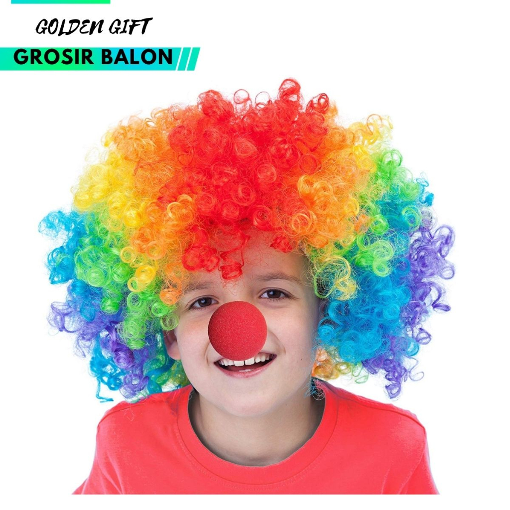 Jual Party warna warni Rambut Palsu keribo / Wig Kribo keriting/ Wig ...