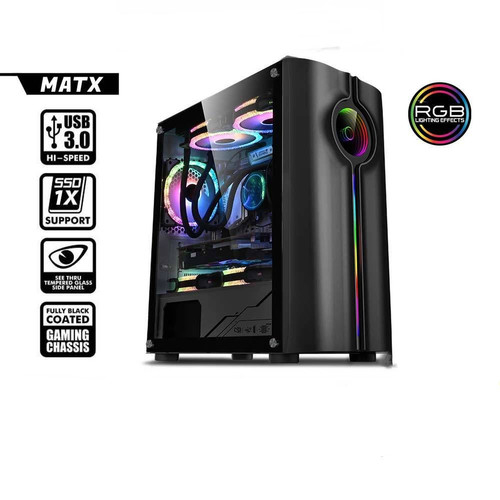 Jual Casing PC ARMAGEDDON TRON HOLO 3 BLACK m-ATX Casing Komputer ...