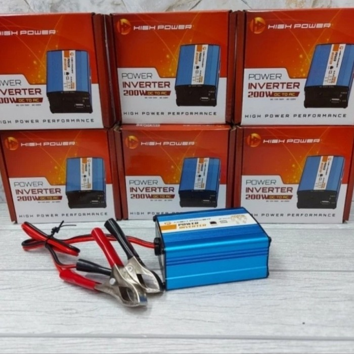 Jual Power Inverter HIGH POWER 200 Watt Inverter DC 12 Volt to AC 220 ...