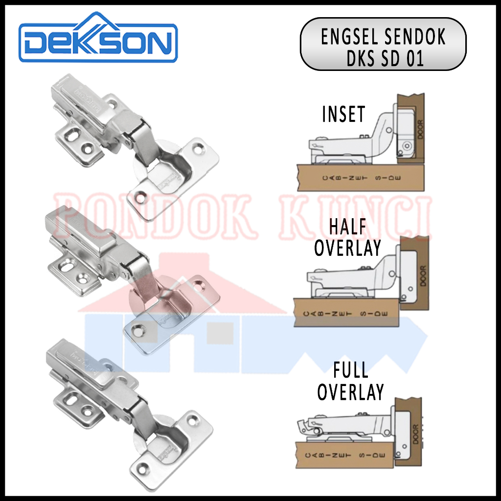 Jual Engsel Sendok Dekkson HYD ES SD 01 Engsel Lemari Kabinet Slow ...