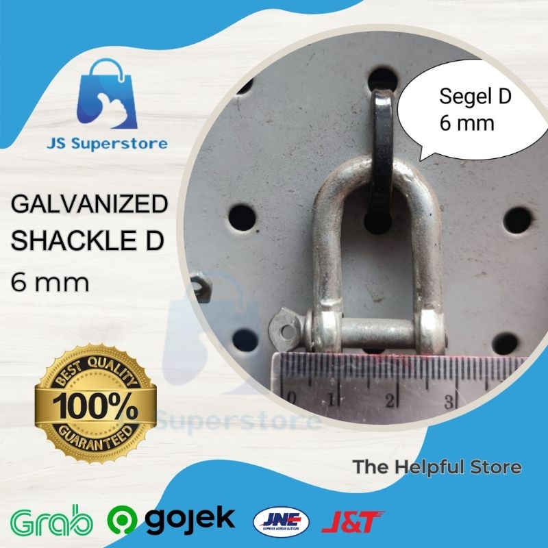 Jual GALVANIZED SEGEL D 6 MM / SHACKLE D 6 MM / SHACKLE DEE 6 MM ...