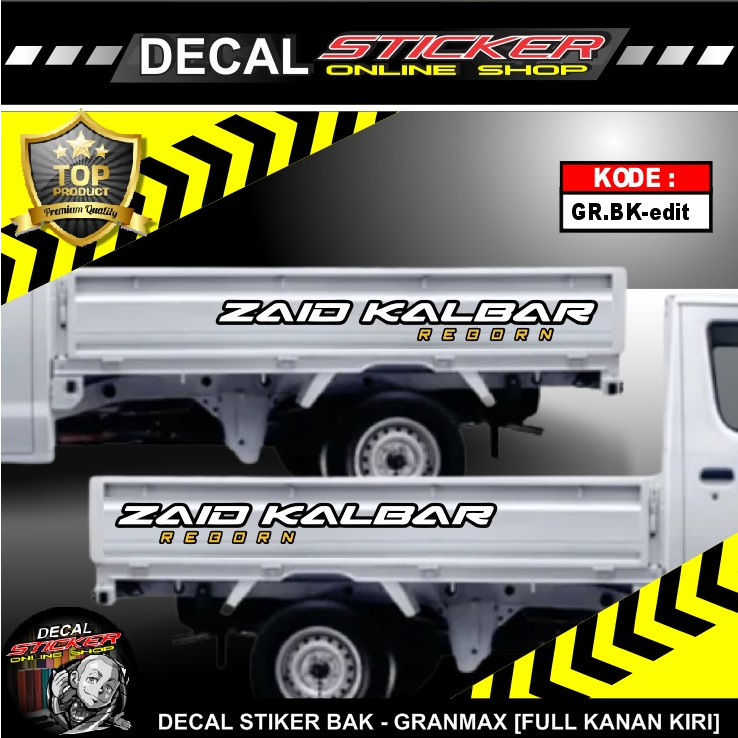 Jual STIKER TULISAN BAK SAMPING PICKUP GRANMAX CARRY T120SS APV L300 ... Jual STIKER TULISAN BAK SAMPING PICKUP GRANMAX CARRY T120SS APV L300 ...
