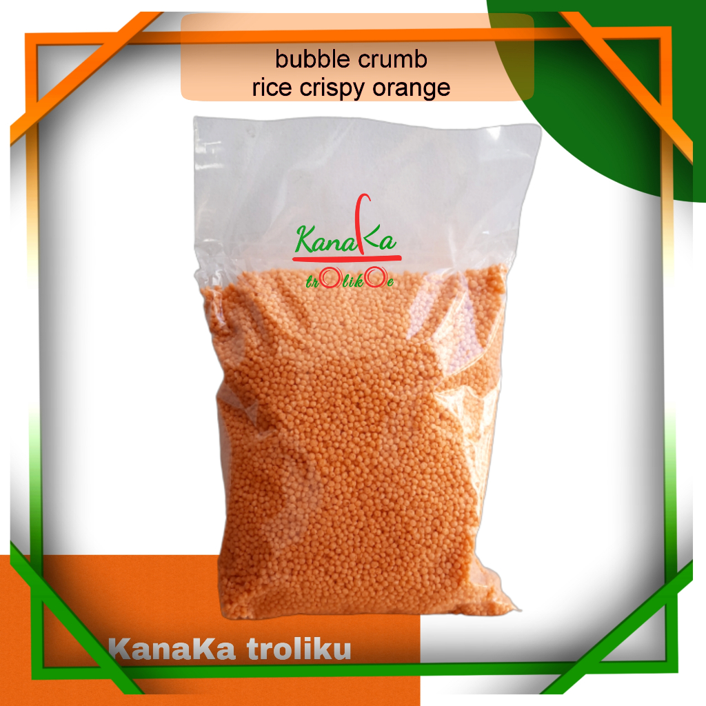 Jual Bubble Crumb Rice Crispy Bulat Orange 500 gr | Shopee Indonesia