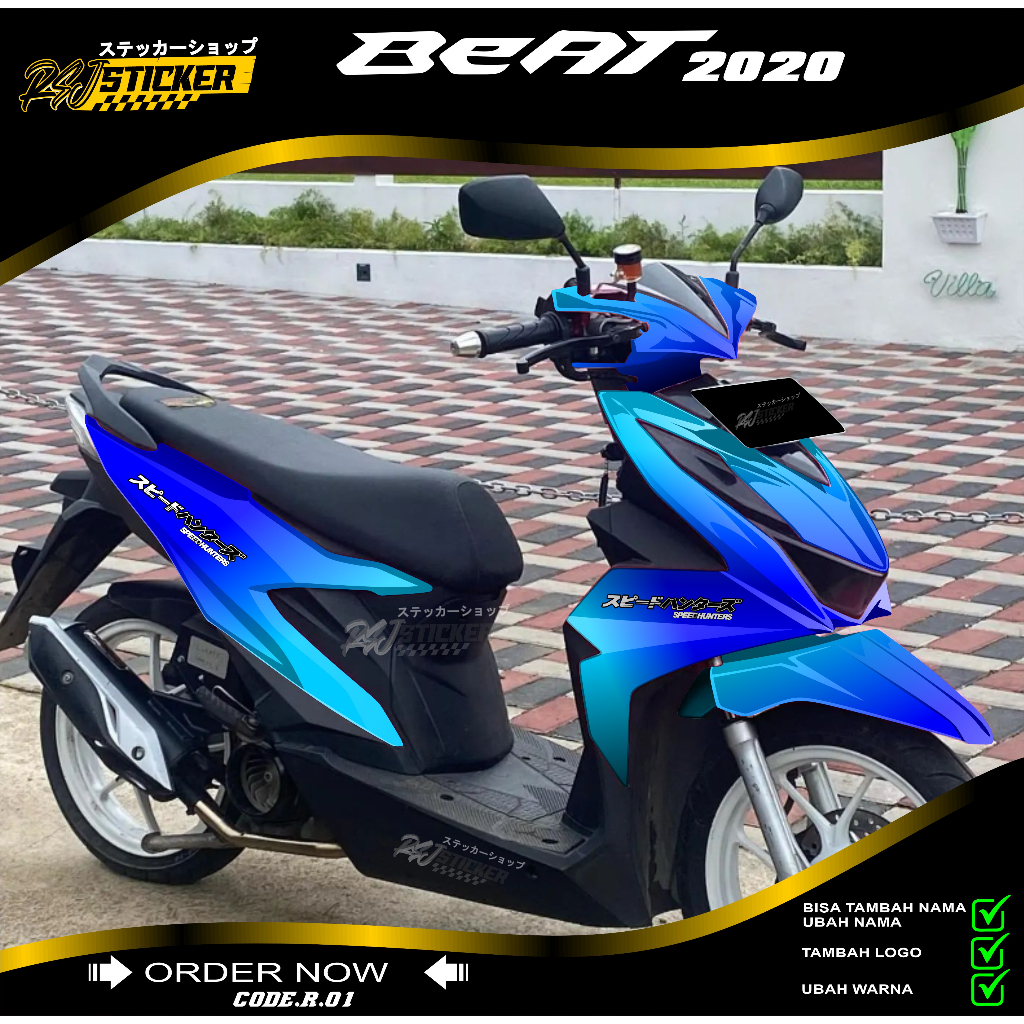 Jual Stiker Decal Beat Deluxe 2020 2021 2022 Full body Fullblok Desain ...