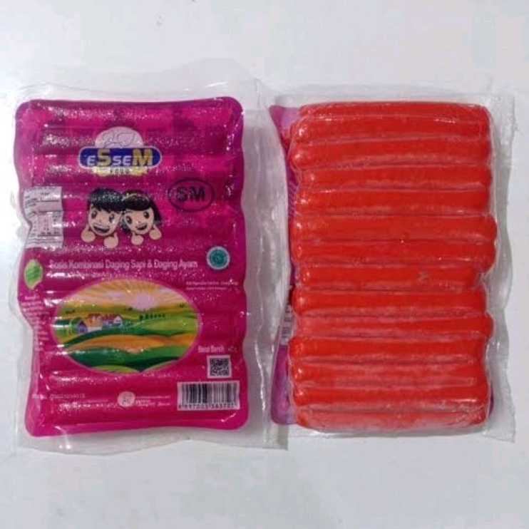 Jual Essem Basis Baso Sosis Merah Kombinasi Daging Sapi dan Ayam 400gr ...